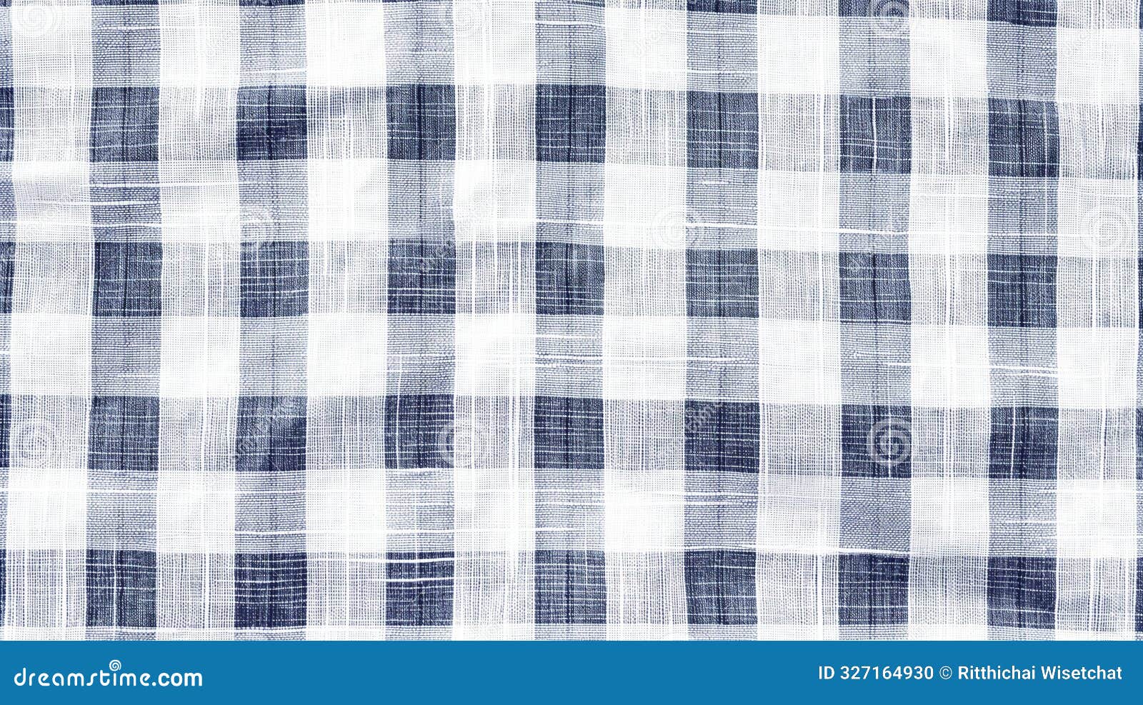 Classic Blue and White Checkered Fabric Pattern with a Timeless, Cozy ...