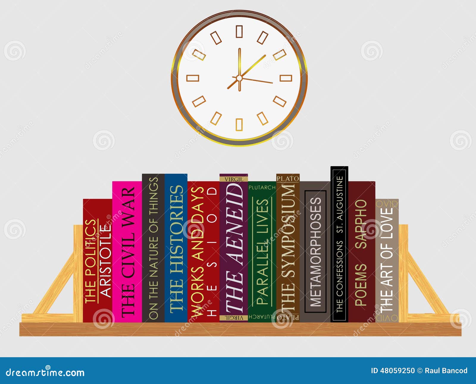 Classic Books stock vector. Illustration of background - 48059250