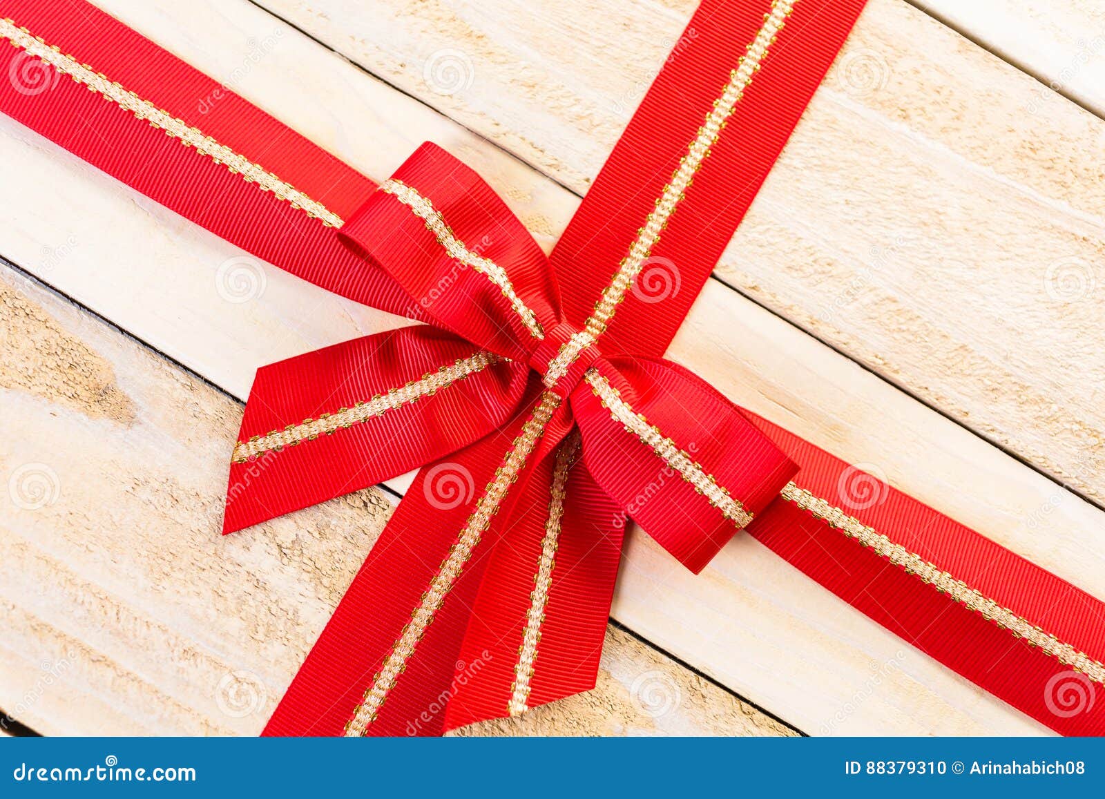 Ribbon bow stock photo. Image of wraping, wood, rustic - 88379310