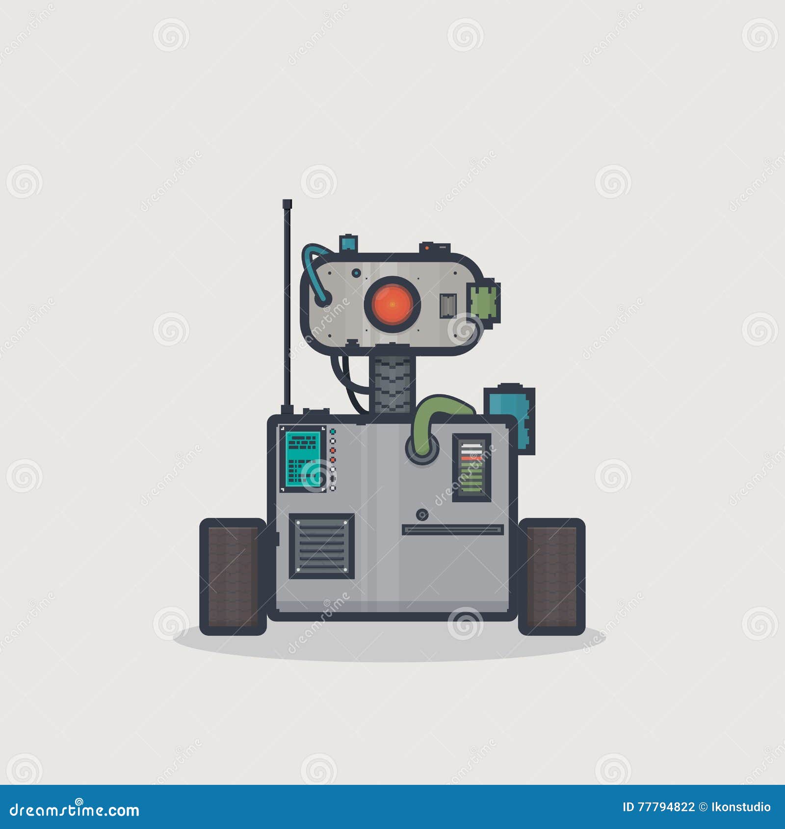Classic box robot stock vector. Illustration of isolated - 77794822