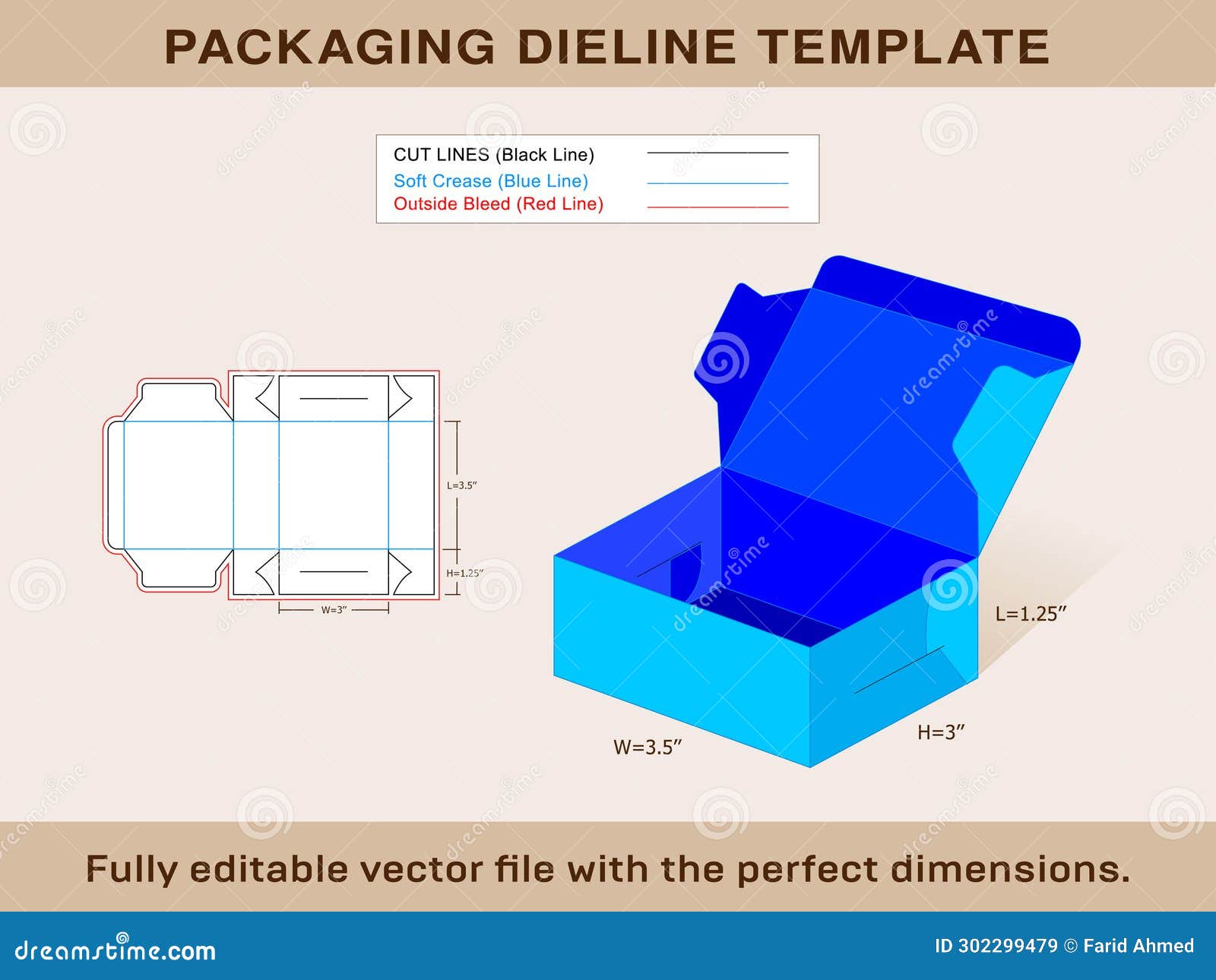 Classic Box, Storage Box, Shipping Box, Dieline Template and 3d Box ...