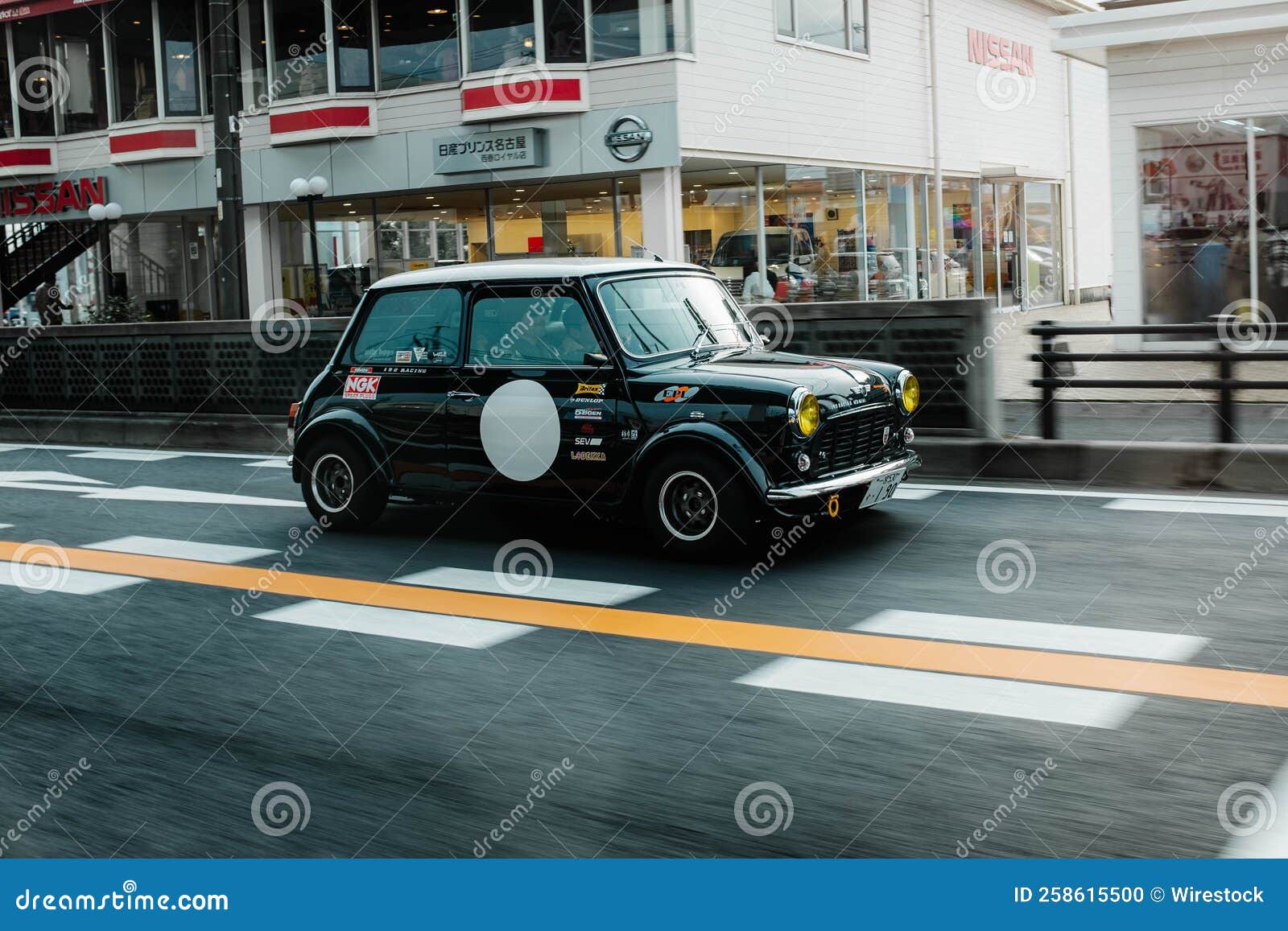 Classic British Car Driving on the Highway in Nagoya Editorial Image ...