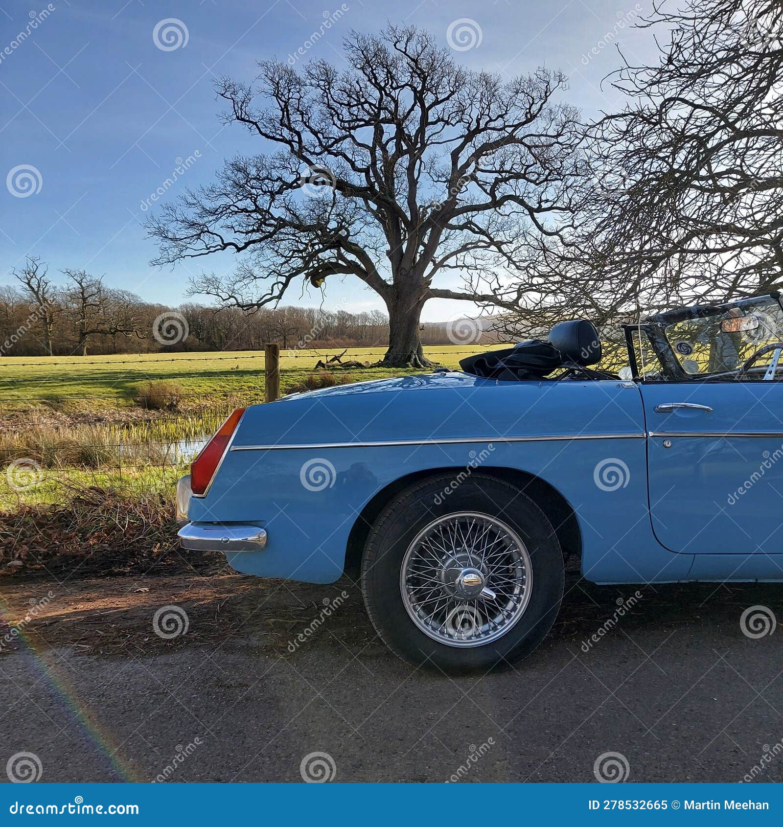 Classic British MGB Half Side View. Stock Image - Image of england ...