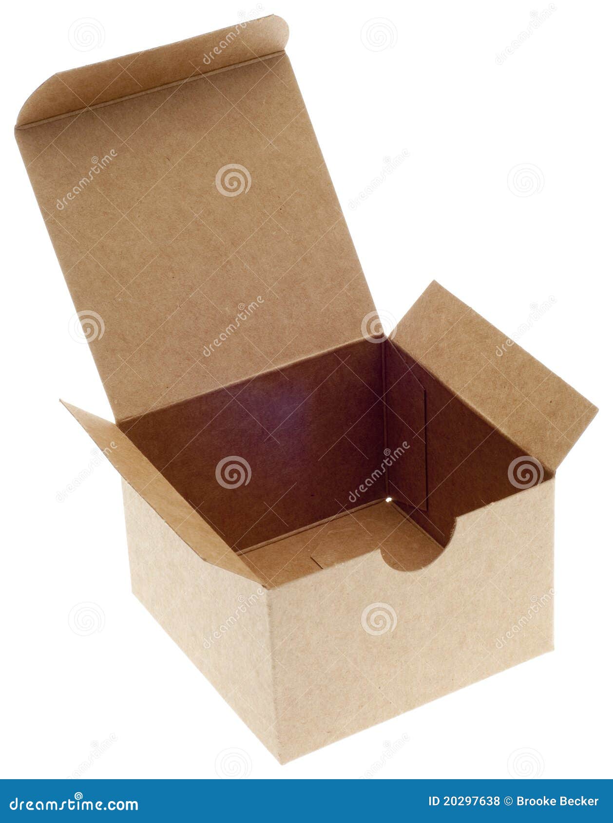 Classic Brown Box Open stock photo. Image of white, simple - 20297638