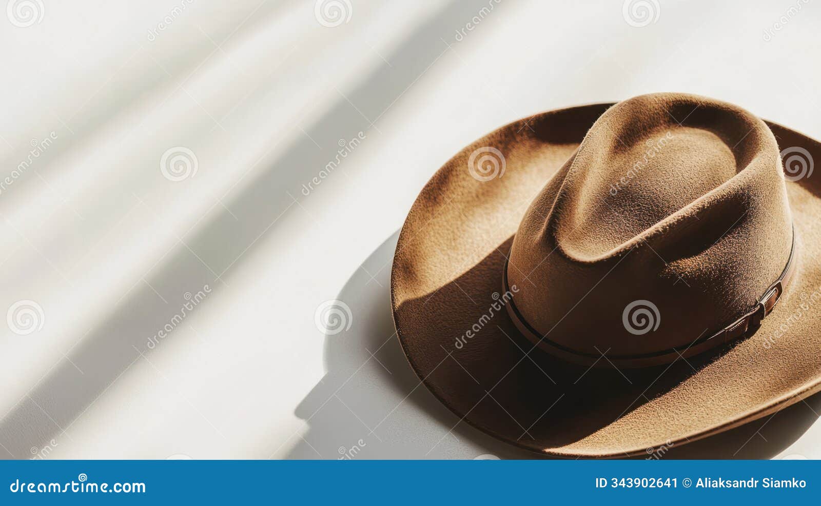 Classic Brown Cowboy Hat on Clean White Background Showcasing Timeless ...