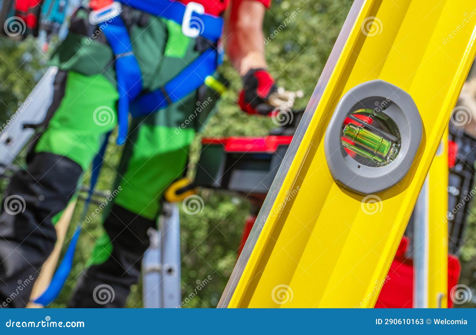 Classic Bubble Spirit Level Construction Industry Theme Stock Image ...