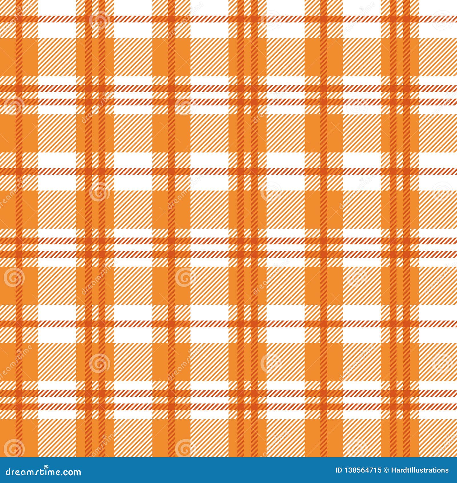 Orange Buffalo Plaid Seamless Pattern Stock Vector - Illustration of ...