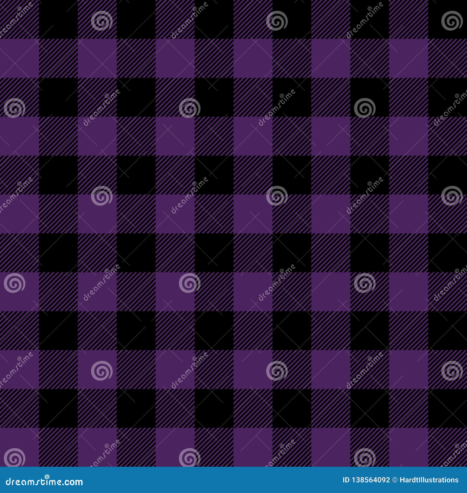 Purple Buffalo Plaid Seamless Pattern Stock Vector - Illustration of ...