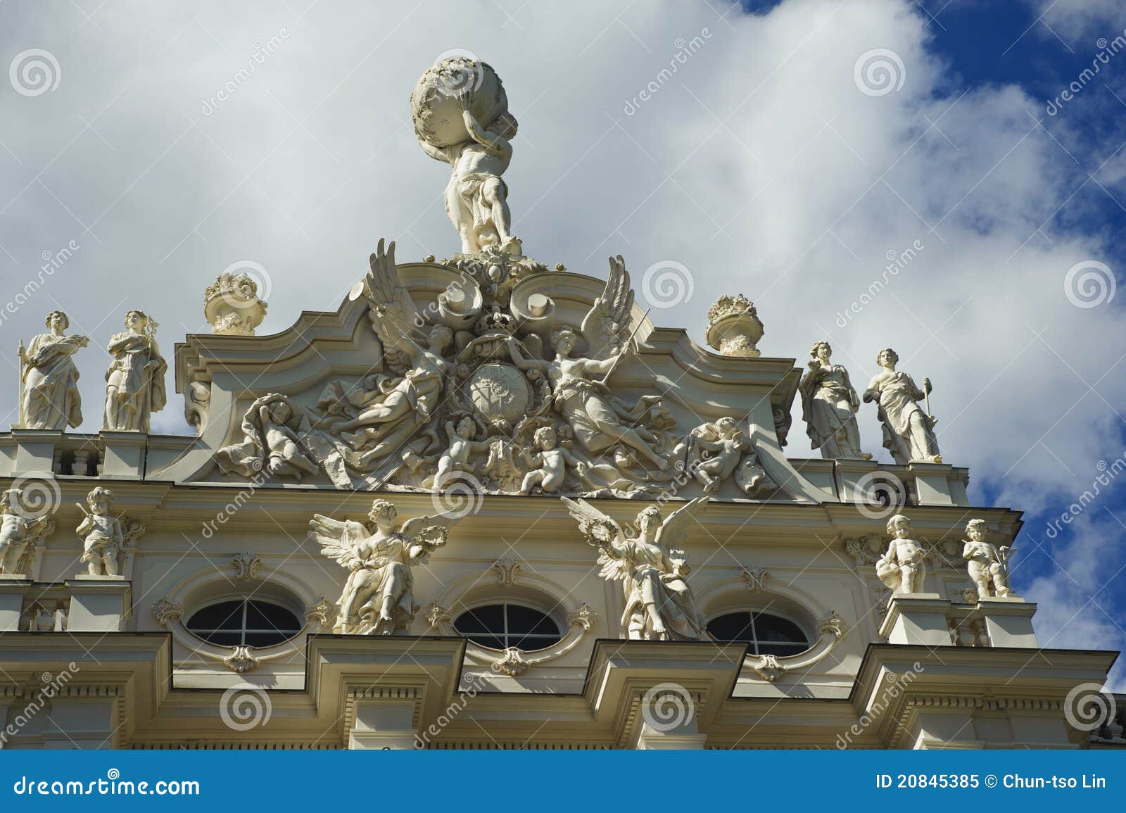 Classic Building with Baroque Style Architecture Stock Image - Image of ...