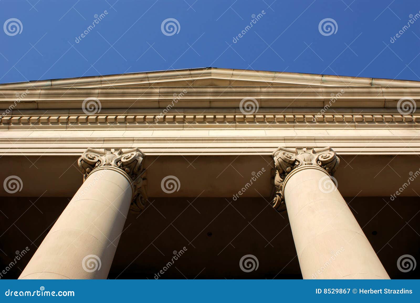 Classic building columns stock image. Image of architecture - 8529867