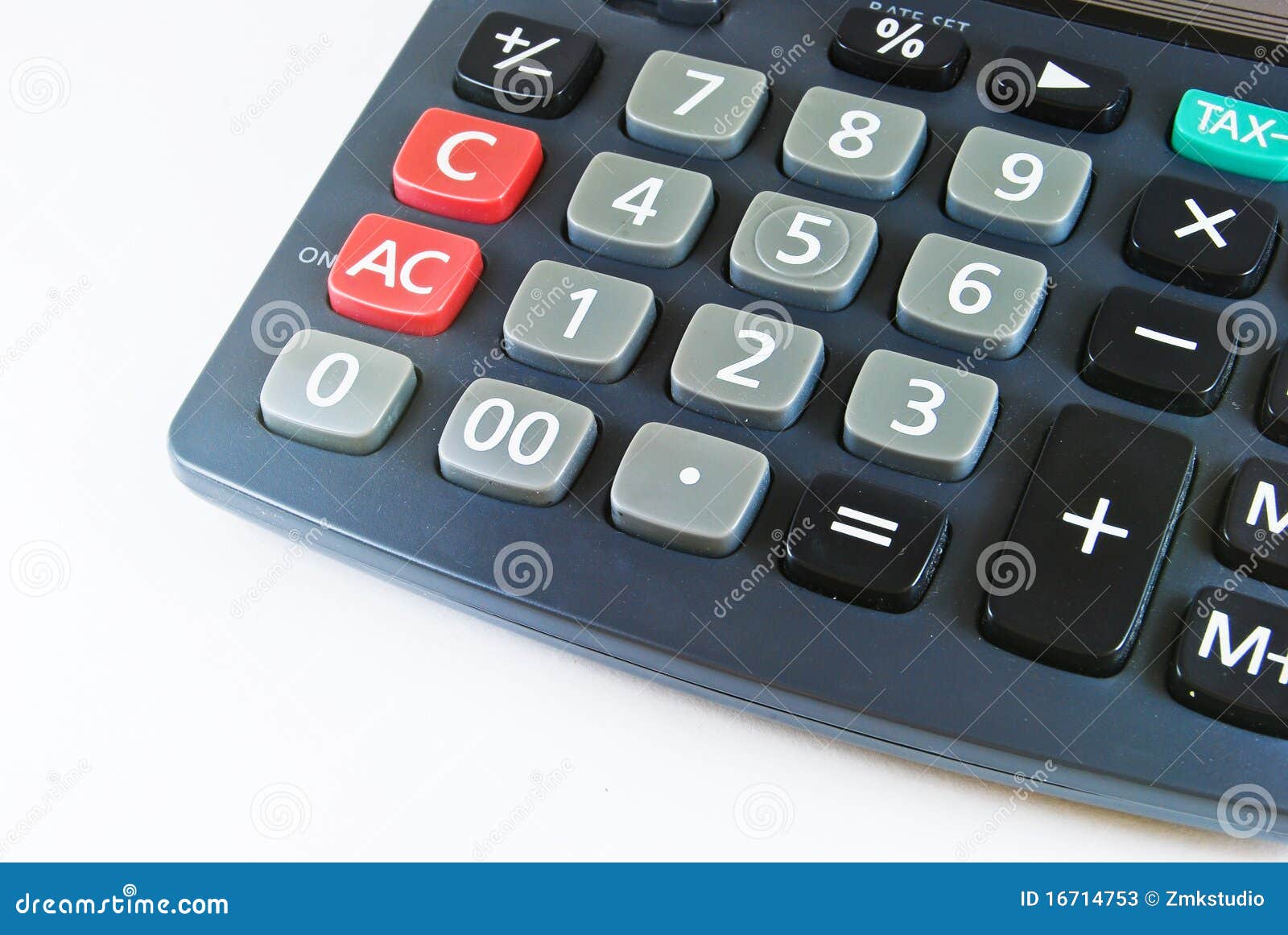 Classic Calculator Closeup Detail Stock Image - Image of number, minus ...