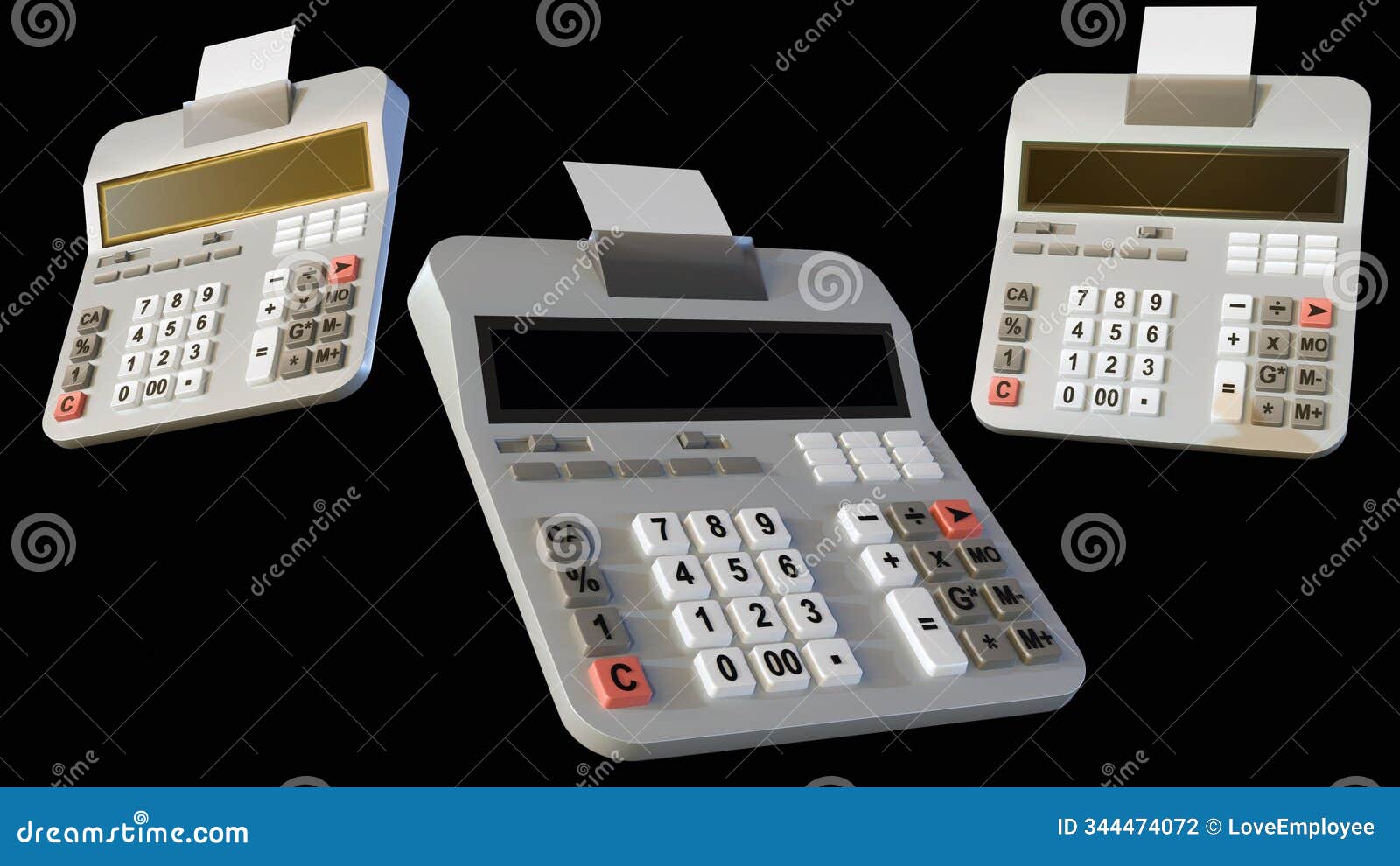 Classic Calculator with a Digital Display and Also Have a Paper Tape ...