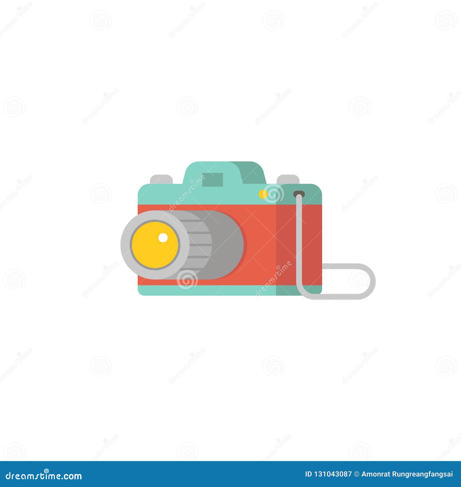 Classic Camera Icon, Flat Design Vector Illustration Stock Vector ...