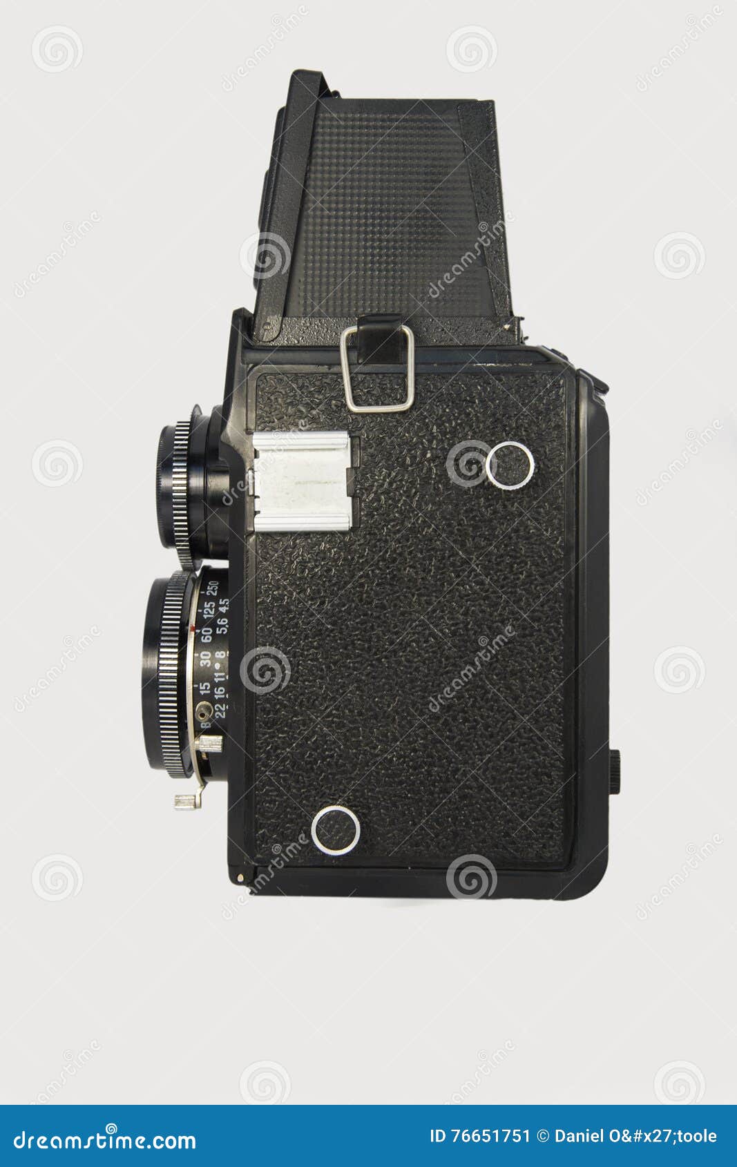 Classic camera sideview stock image. Image of flash, classic - 76651751