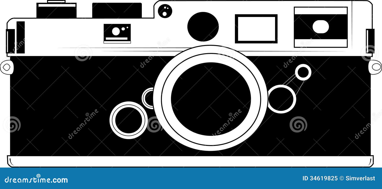 Classic Camera Vector stock illustration. Illustration of fuji - 34619825
