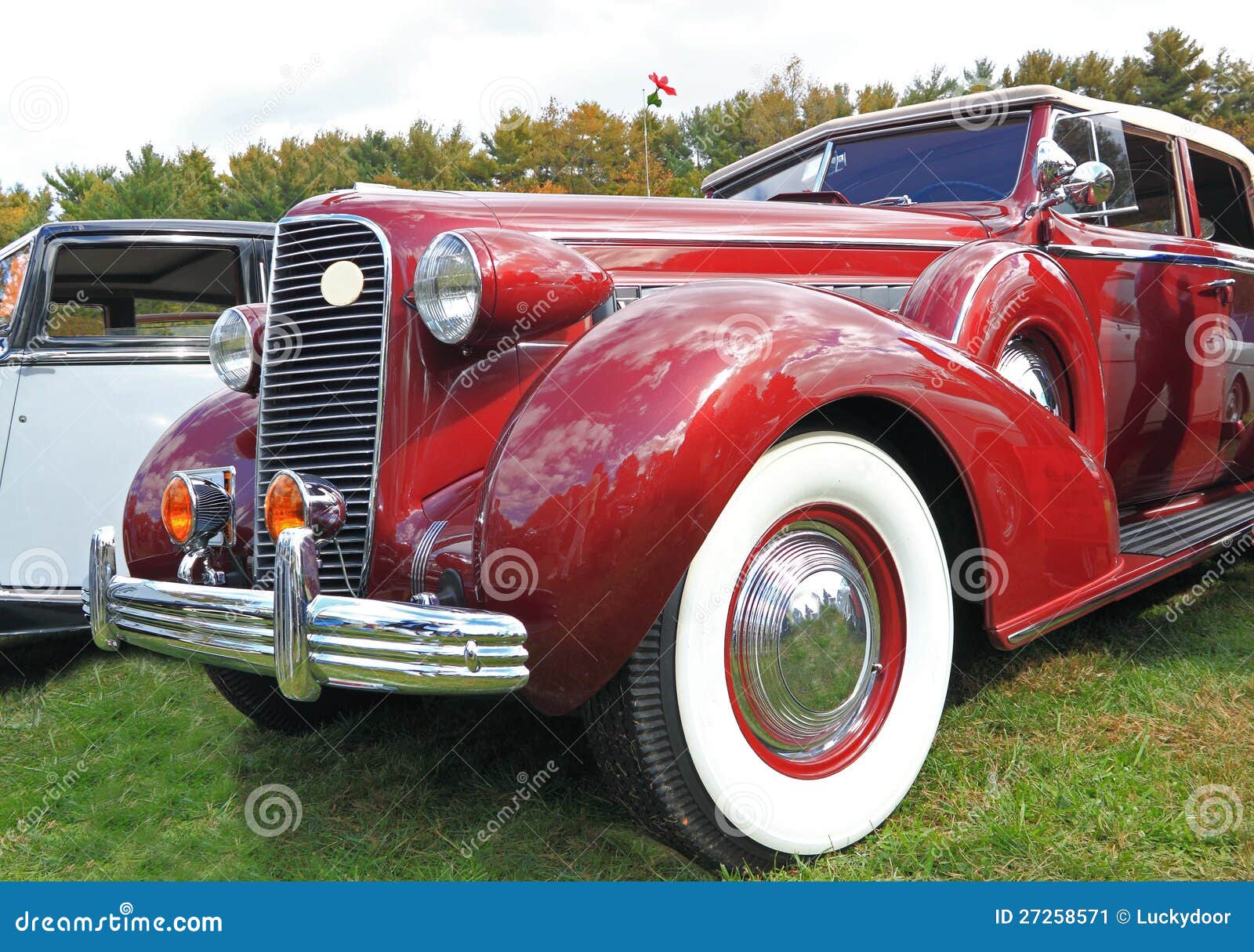 Classic Red Car stock image. Image of pickup, engine - 27258571
