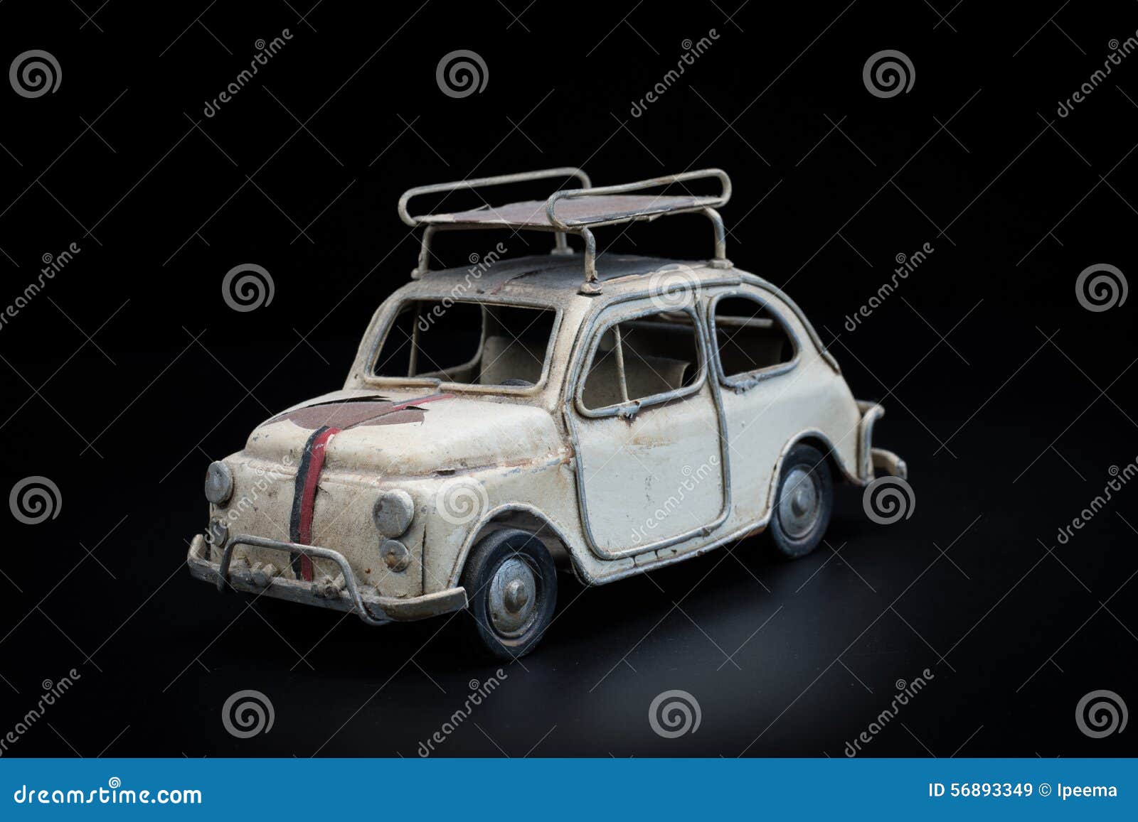 Classic Car on Black Background Stock Image - Image of transportation ...
