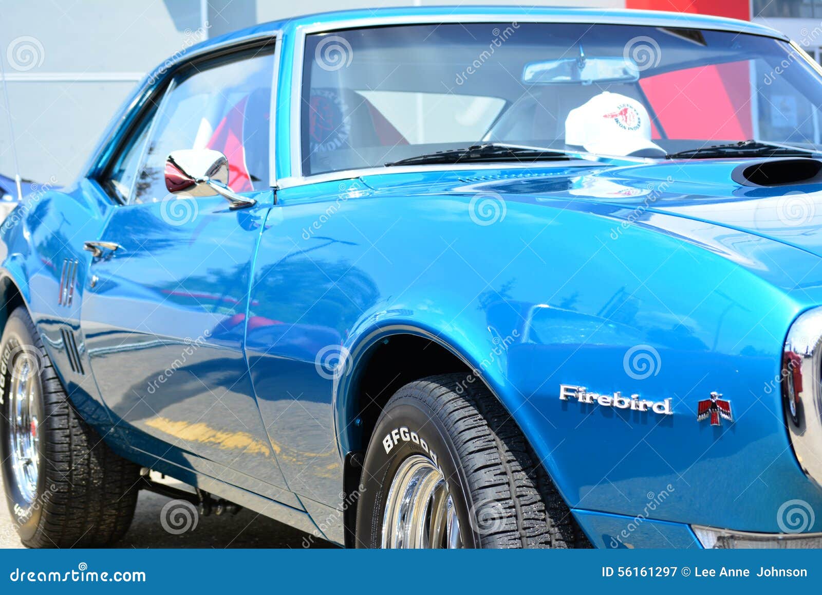 Classic Car Blue Firebird Pontiac Editorial Photography - Image of ...