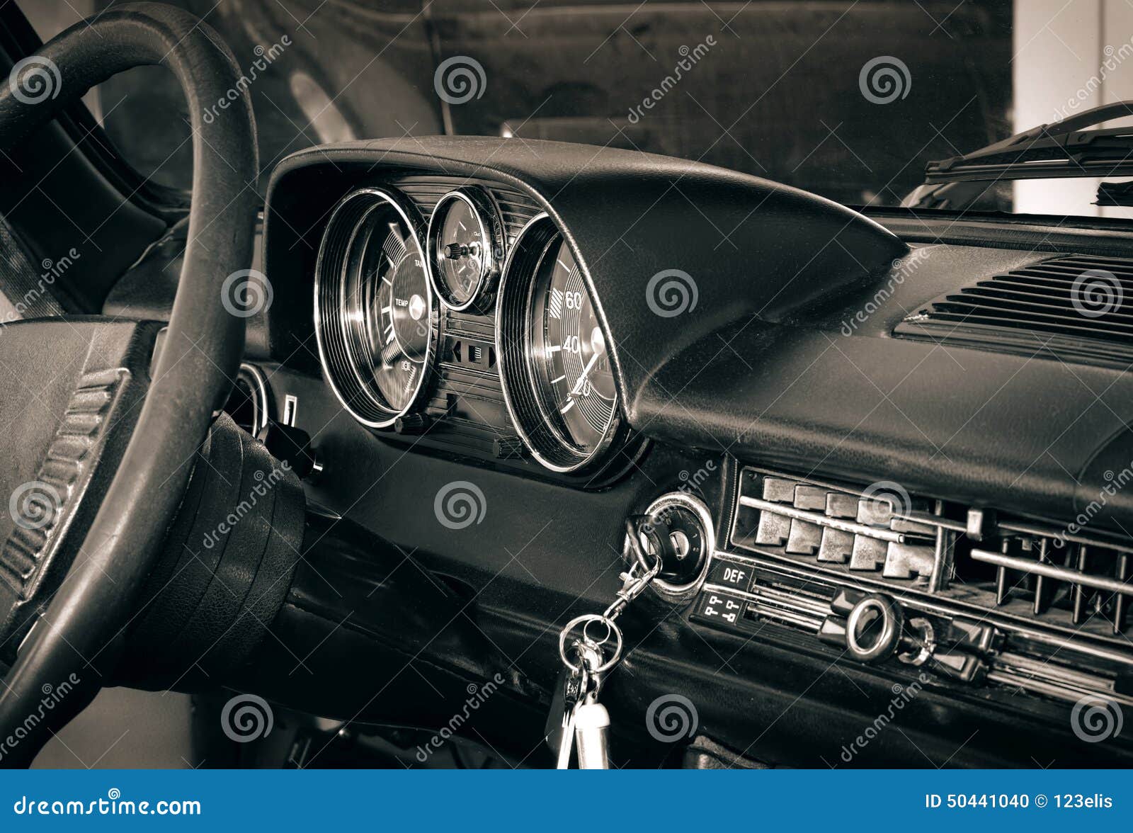 Classic Car Dashboard stock photo. Image of dash, parts - 50441040