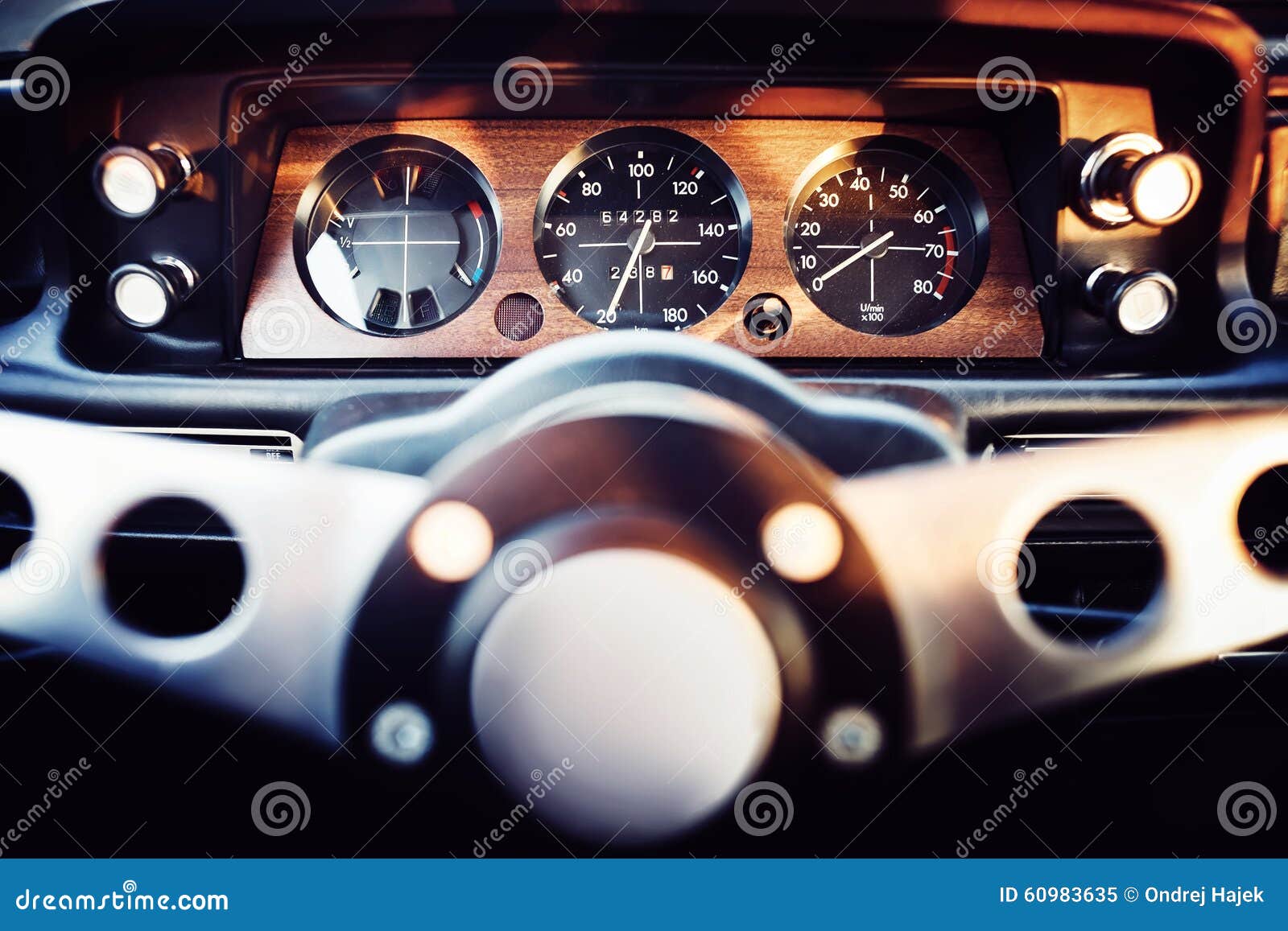 Classic car dashboard stock image. Image of conditioner - 60983635
