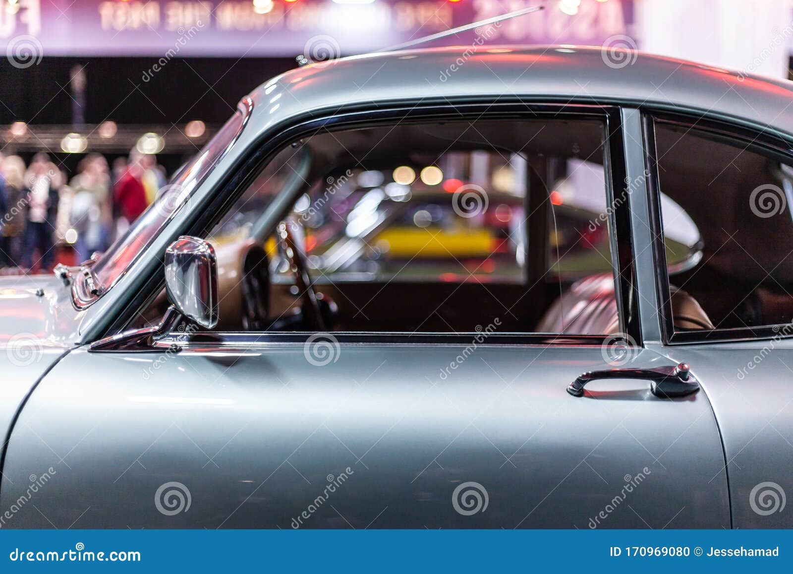 Classic Car Door and Window Stock Photo - Image of engine, driving ...