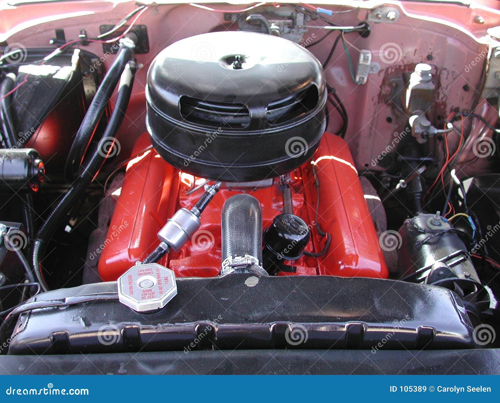 Classic Car Engine stock image. Image of restoration, machine - 105389