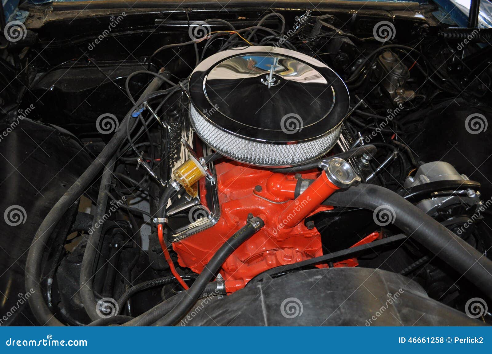 A Classic Car Engine stock photo. Image of engine, fast - 46661258