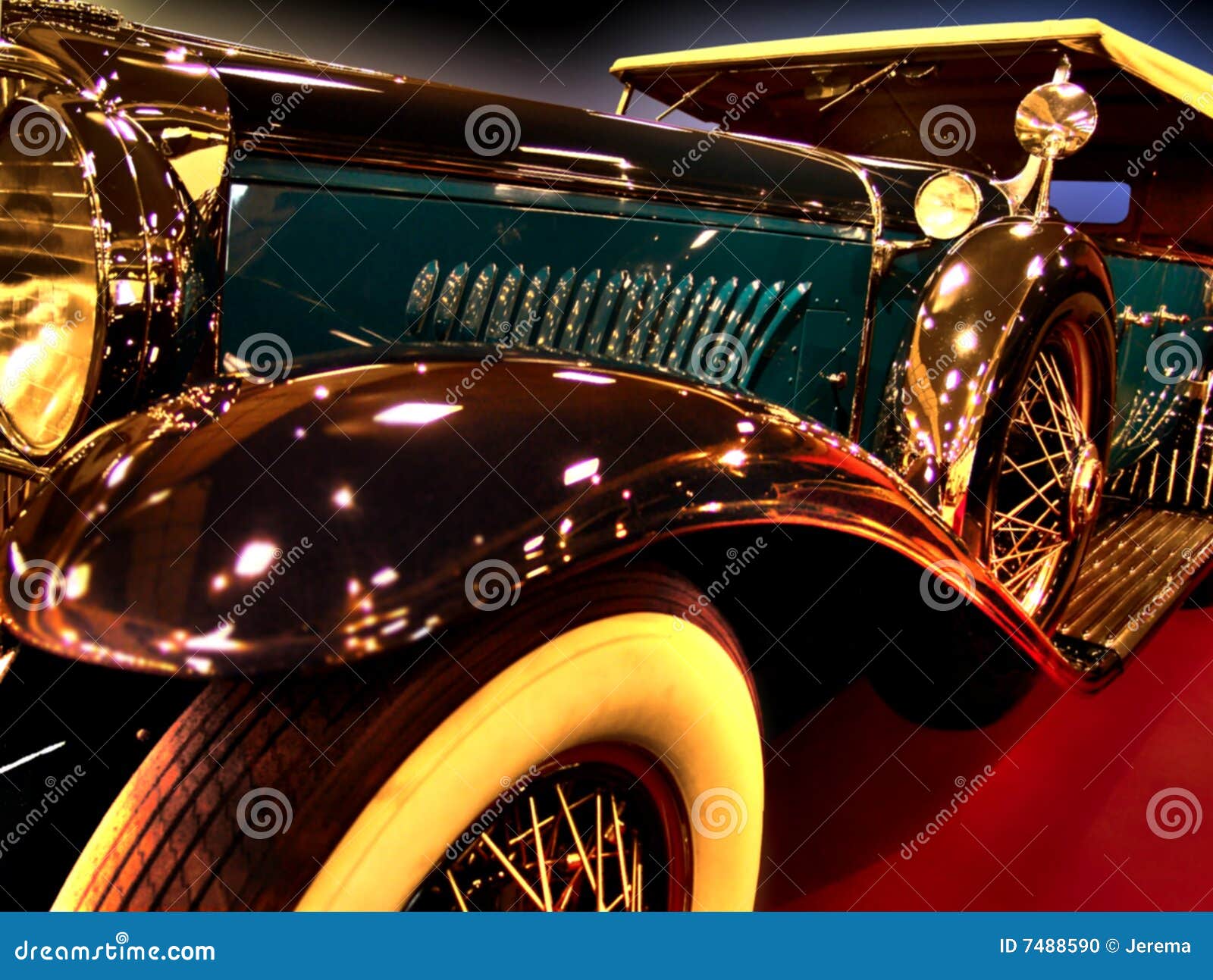 CLASSIC CAR FRONT stock photo. Image of nostalgia, antique - 7488590