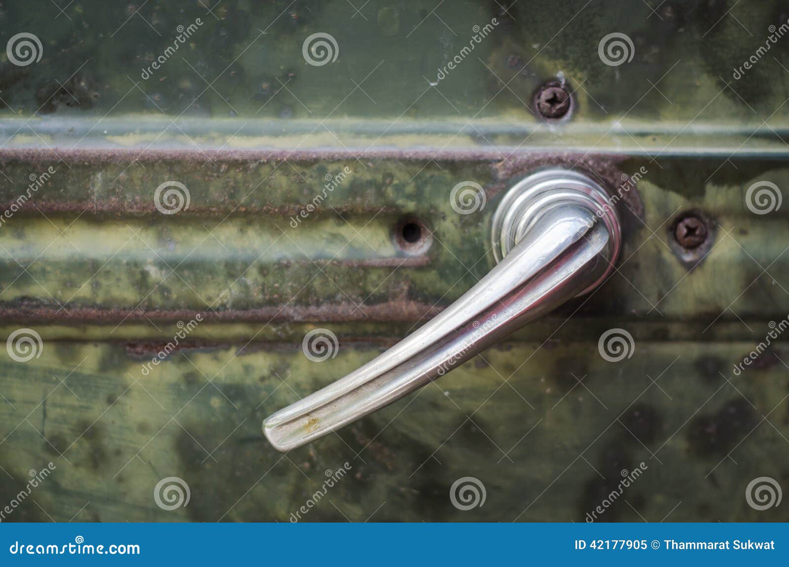 Classic car handle stock image. Image of lock, gray, opening - 42177905