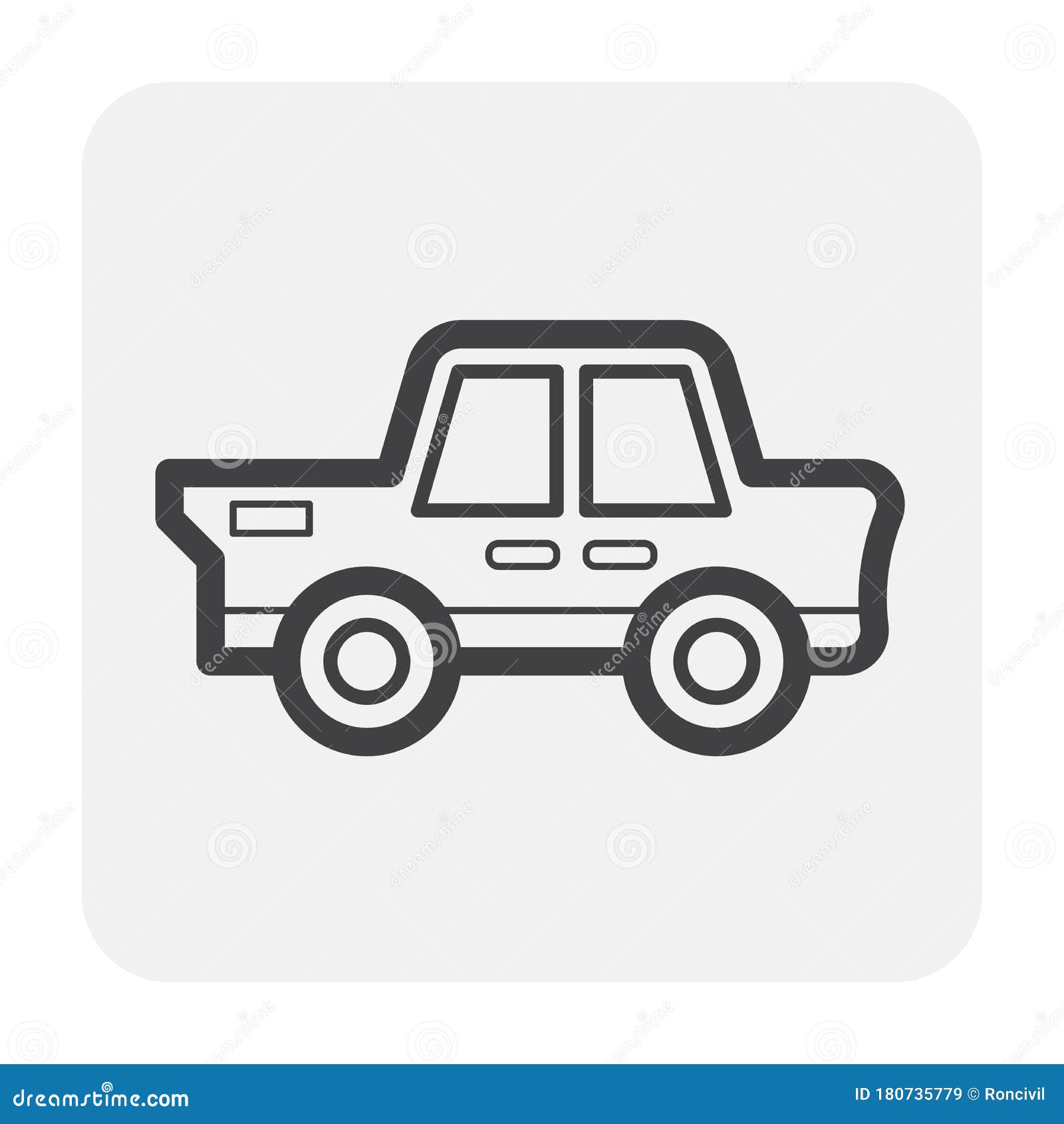 Classic car icon stock vector. Illustration of auto - 180735779