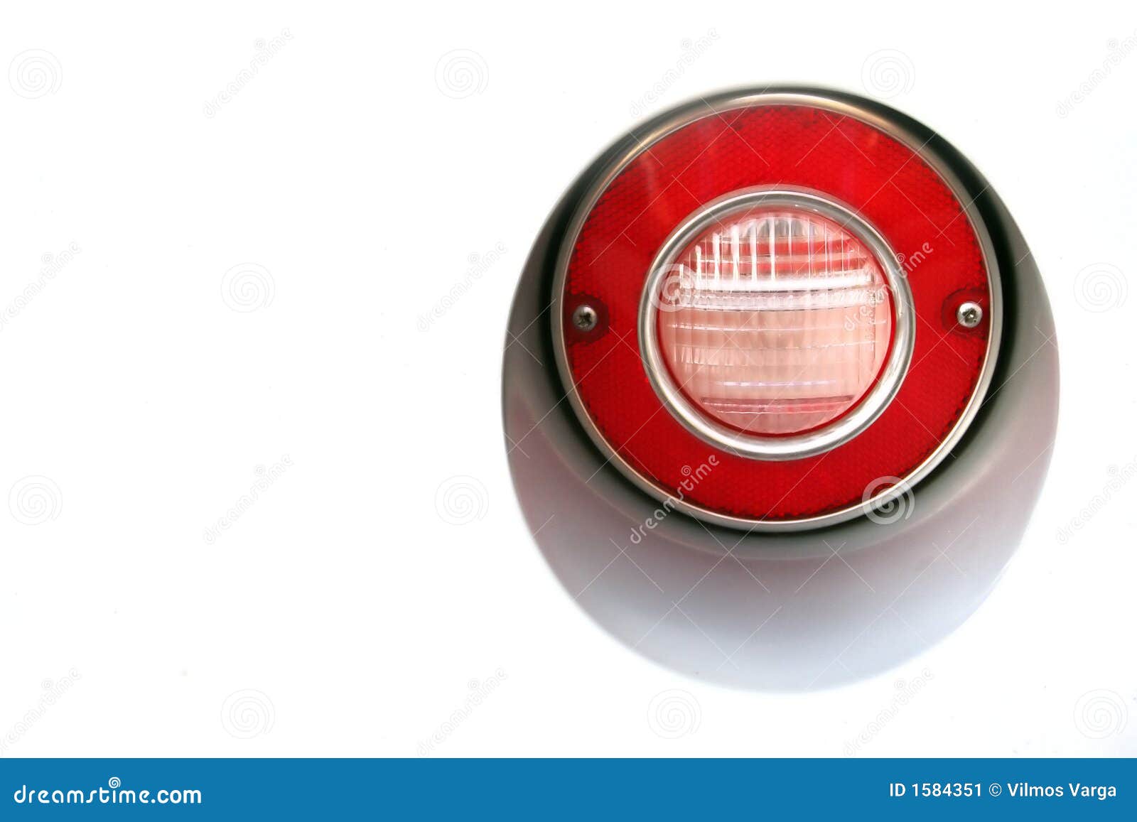 Classic car rear lamp stock image. Image of view, close - 1584351