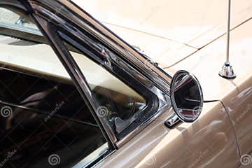 Classic Car Rear View Mirror Stock Photo - Image of rear, colors: 11845320