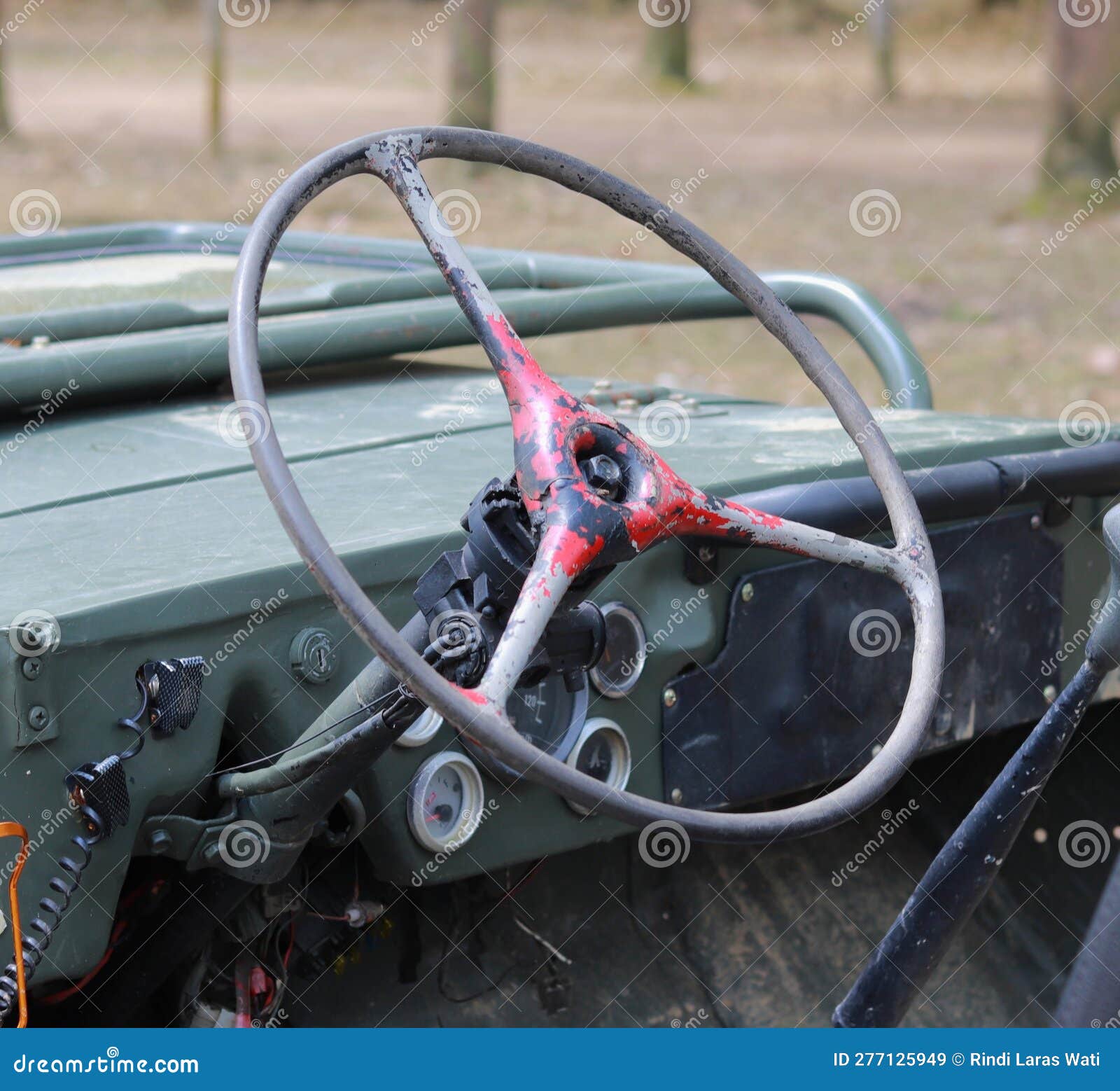 Classic Car Steering Wheel from Iron, Off Road Car Steering Wheel Stock ...