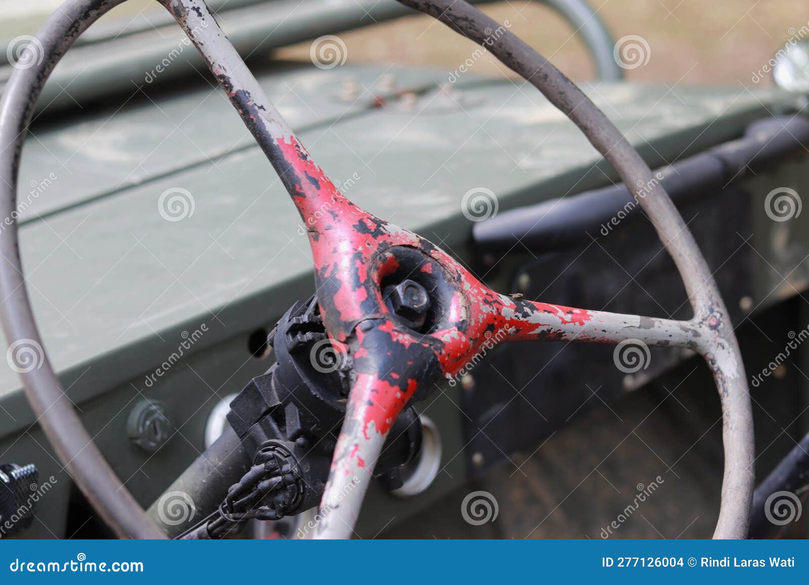 Classic Car Steering Wheel from Iron, Off Road Car Steering Wheel Stock ...