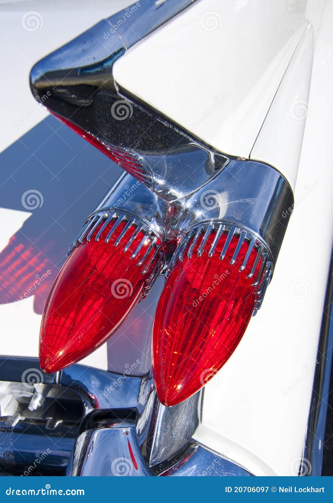 Classic Car Tail stock image. Image of bumper, nostalgic - 20706097