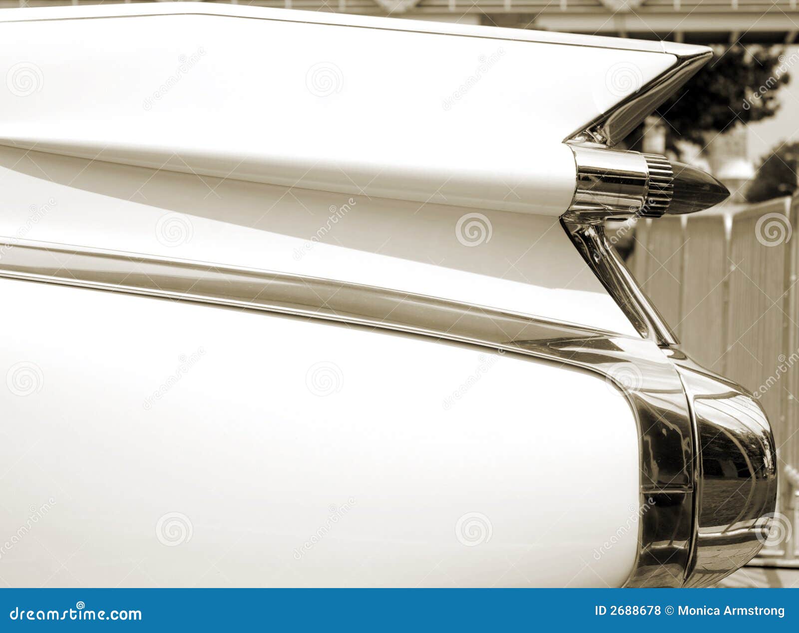 Classic Car Tail Fin stock photo. Image of detail, collector - 2688678