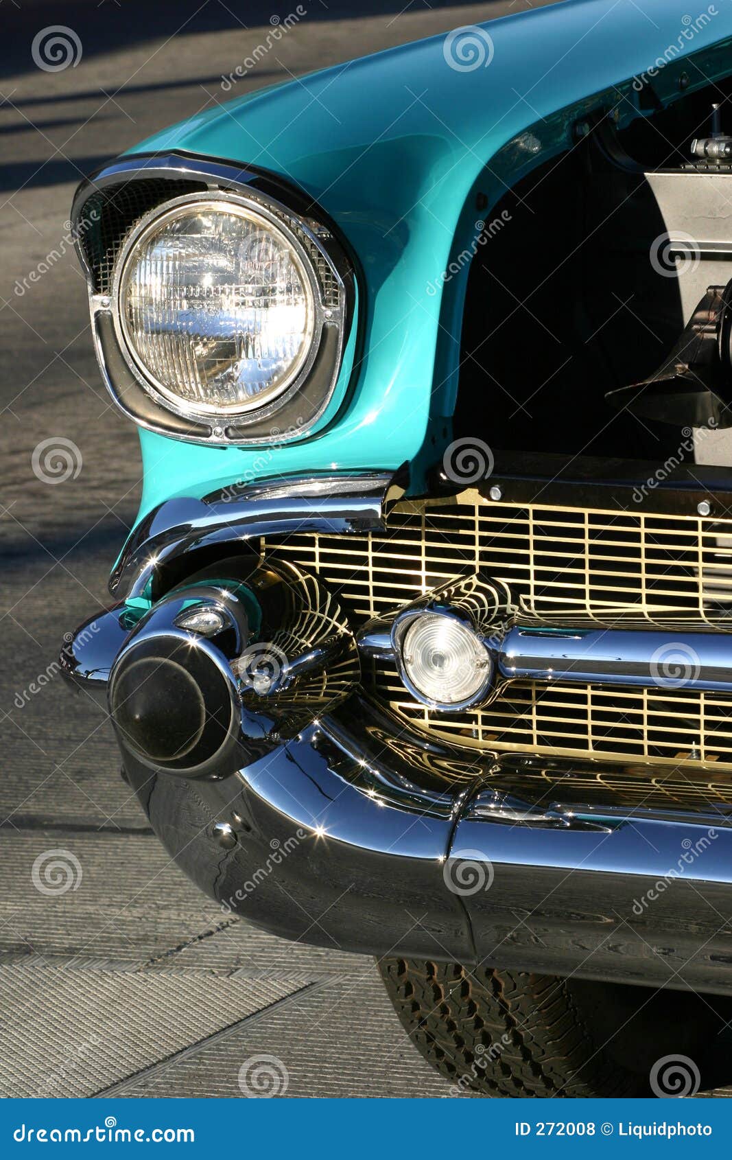 Classic Car Turquoise stock photo. Image of polished, ride - 272008