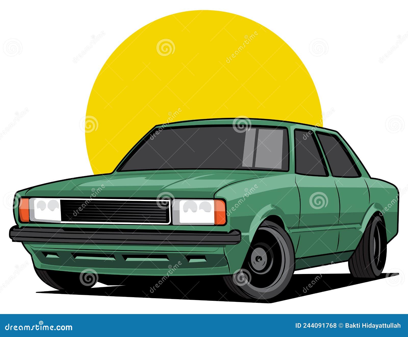 Illustration Vector of 90s Car Design Concept Stock Vector ...