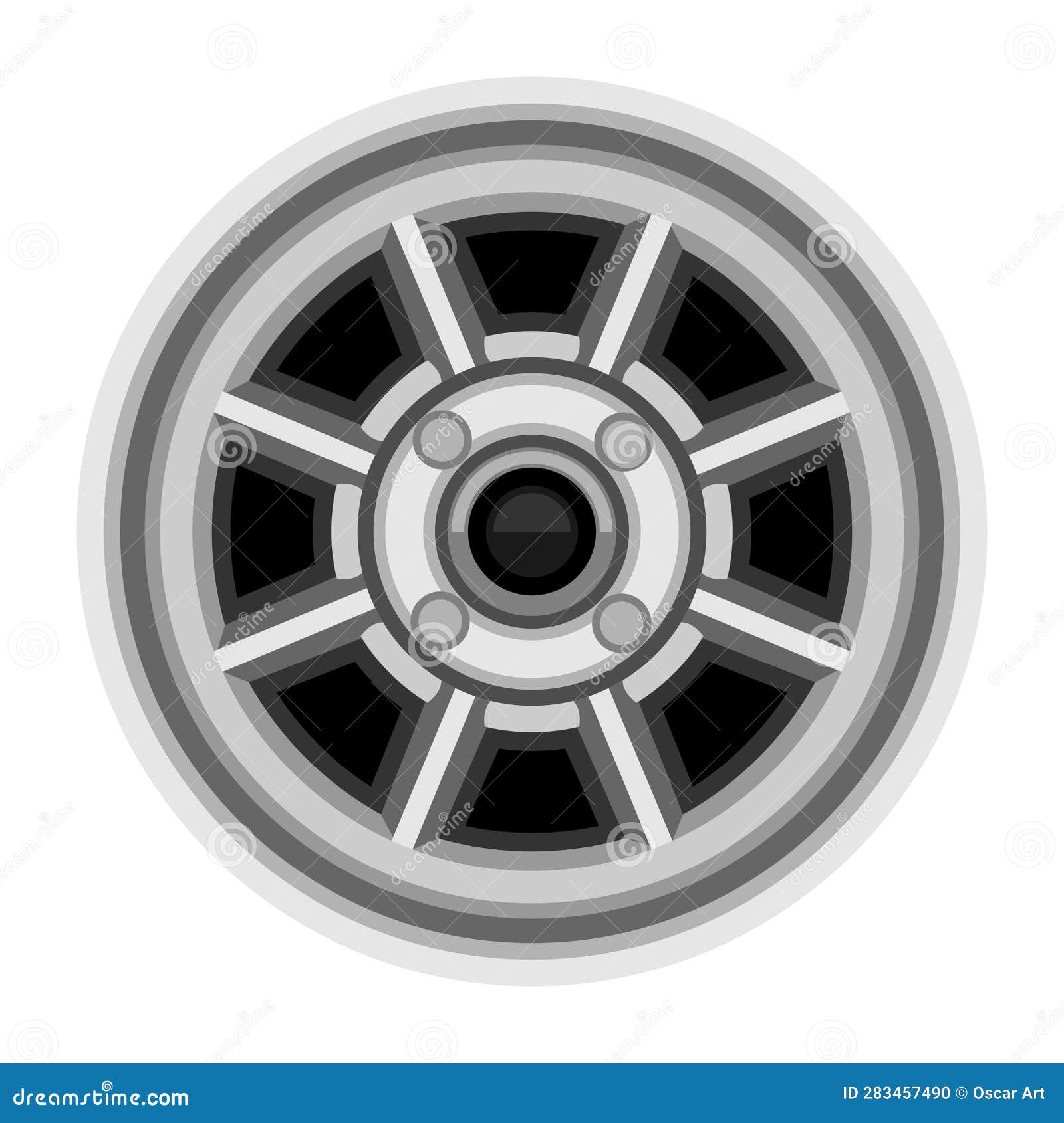 Classic Car Wheels And Shiny Chrome Rims Royalty-Free Stock Photography ...