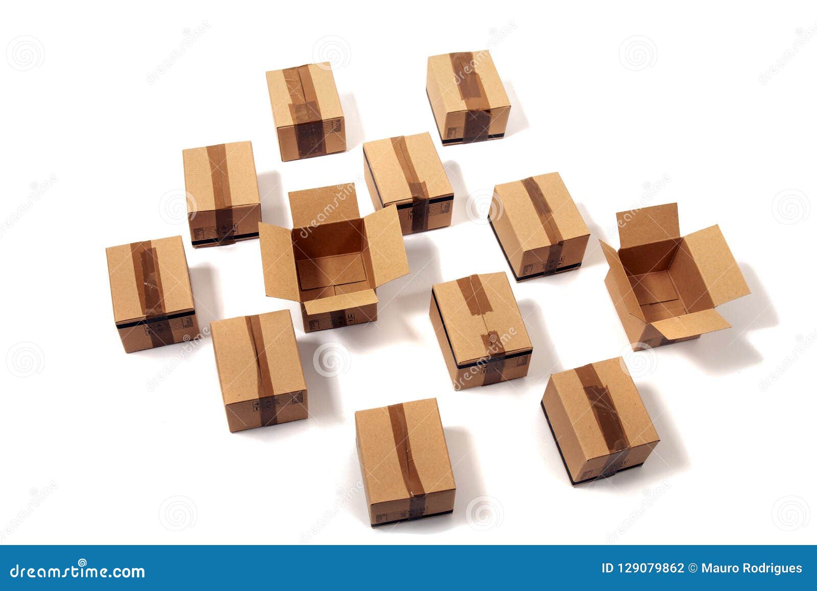 Classic cardboard boxes stock photo. Image of card, postal - 129079862