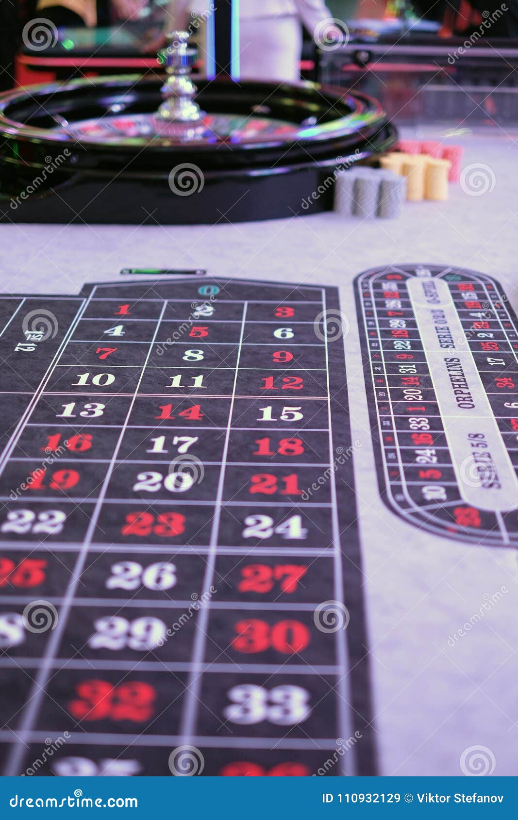 A Classic Casino Roulette Game Stock Image - Image of classic, black ...