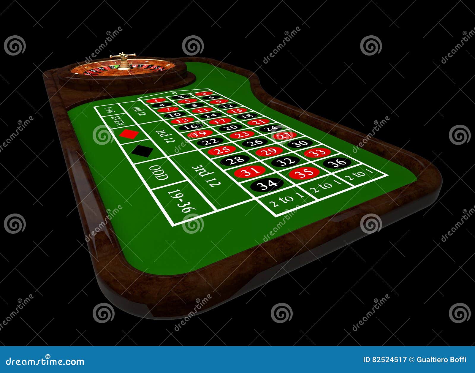 Classic casino roulette stock illustration. Illustration of casino ...