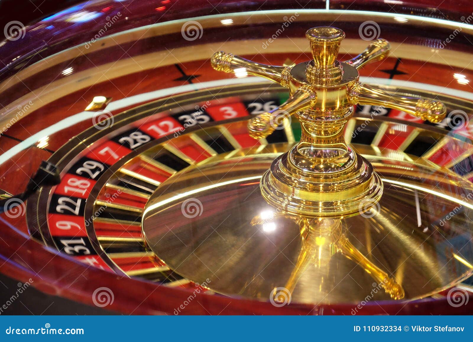 Classic Casino Roulette Wheel and Table Stock Photo - Image of ...