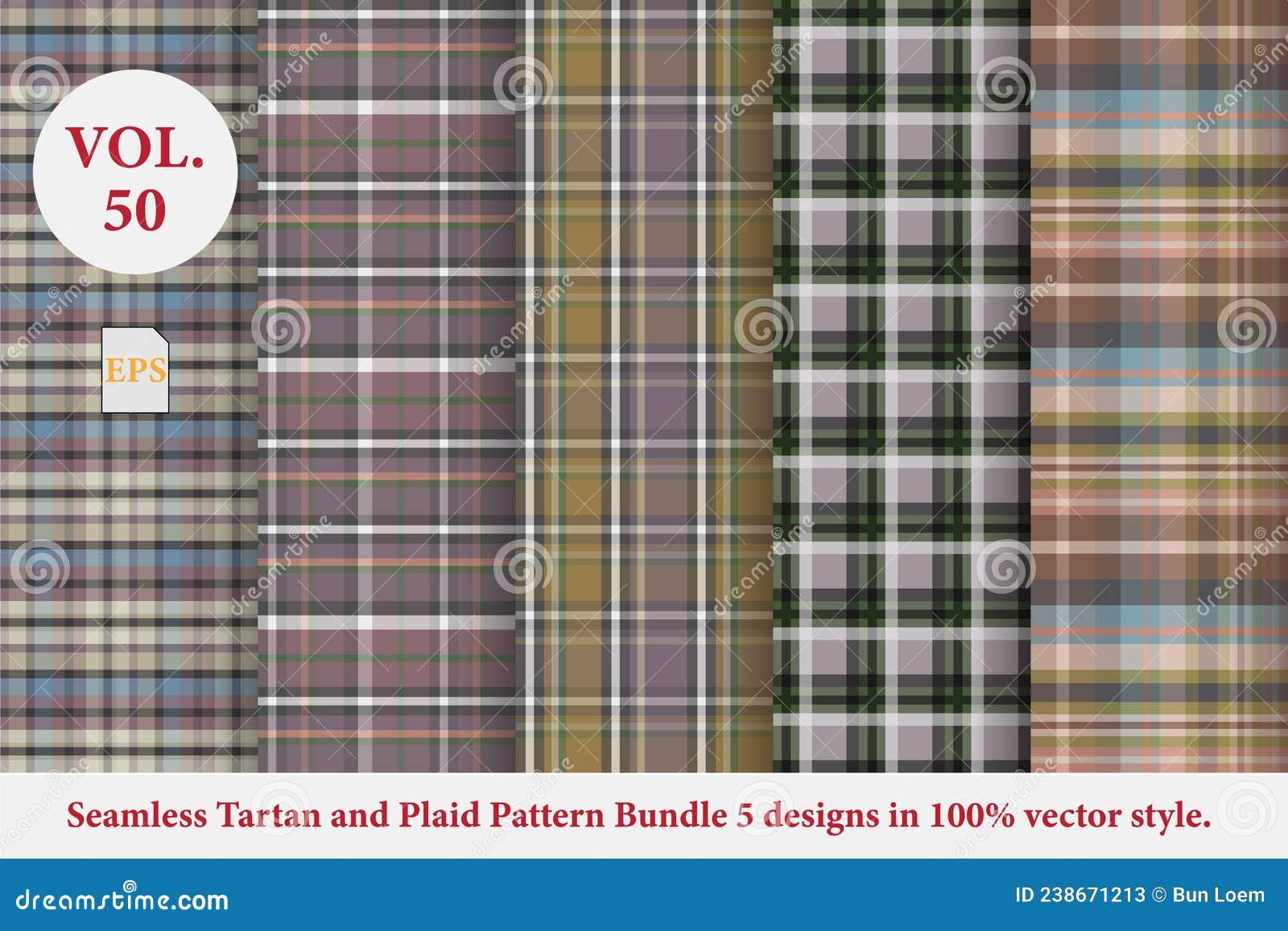 Checkered Pattern Vector Bundle 5 Designs,Fabric Texture Background ...