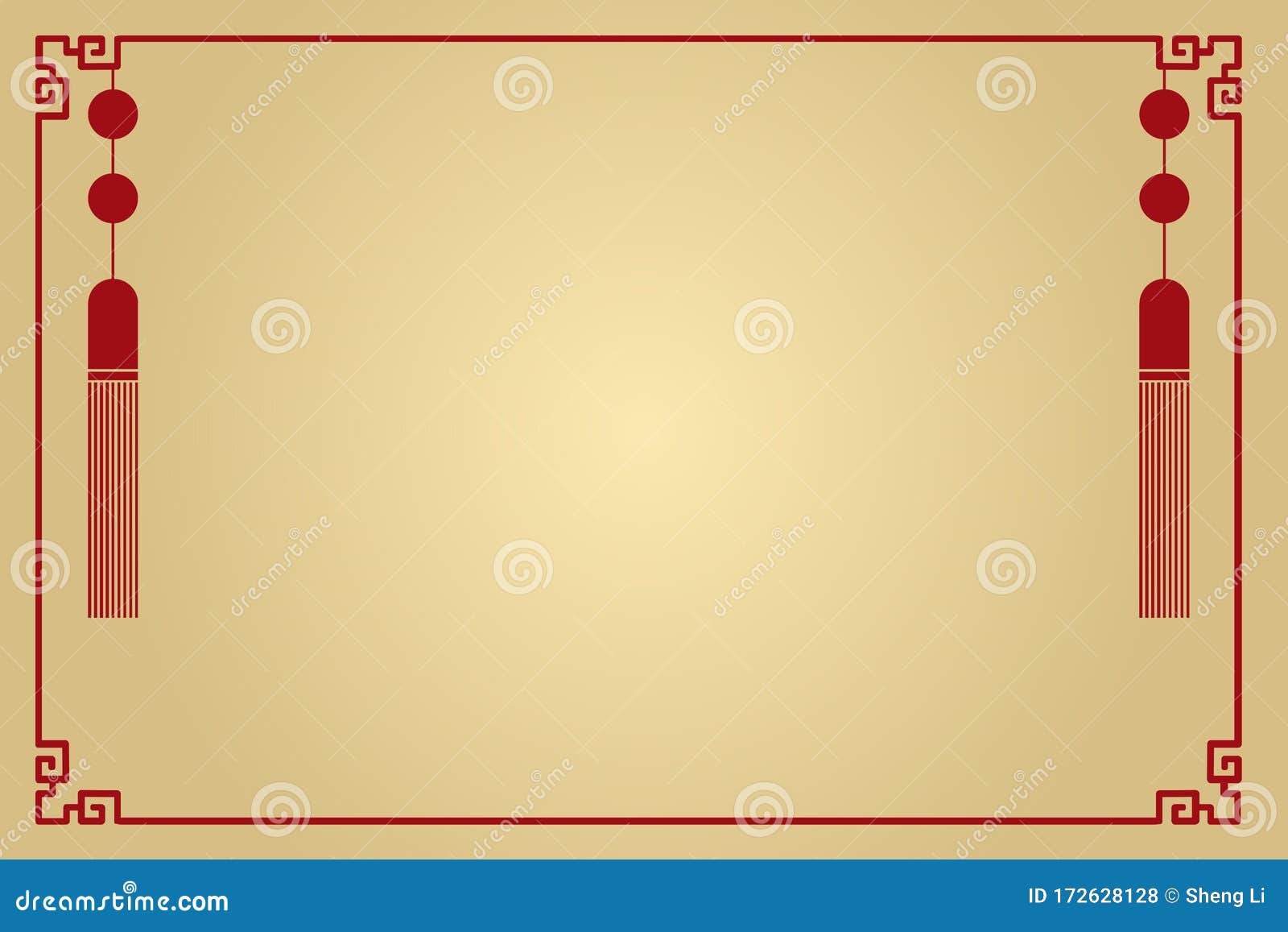 The Classic Chinese Background with the Chinese Knot Stock Vector ...