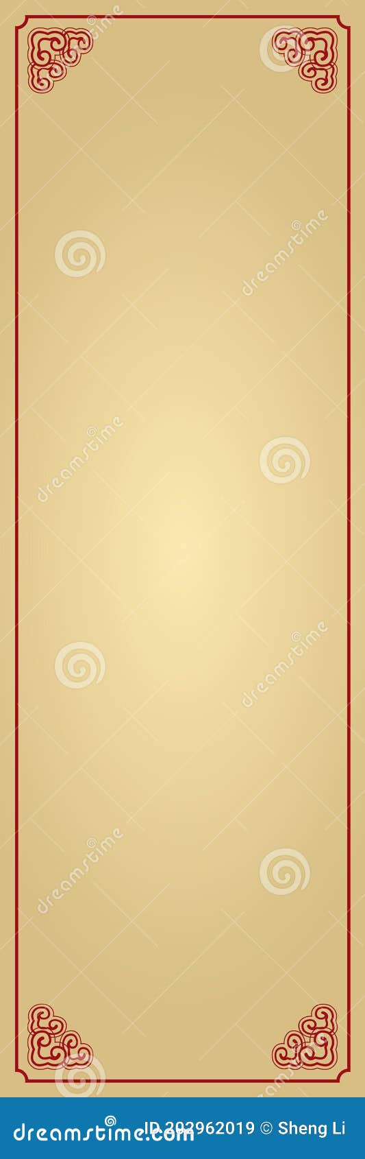 The Classic Chinese Background with the Cloud Symbol Corner Stock ...