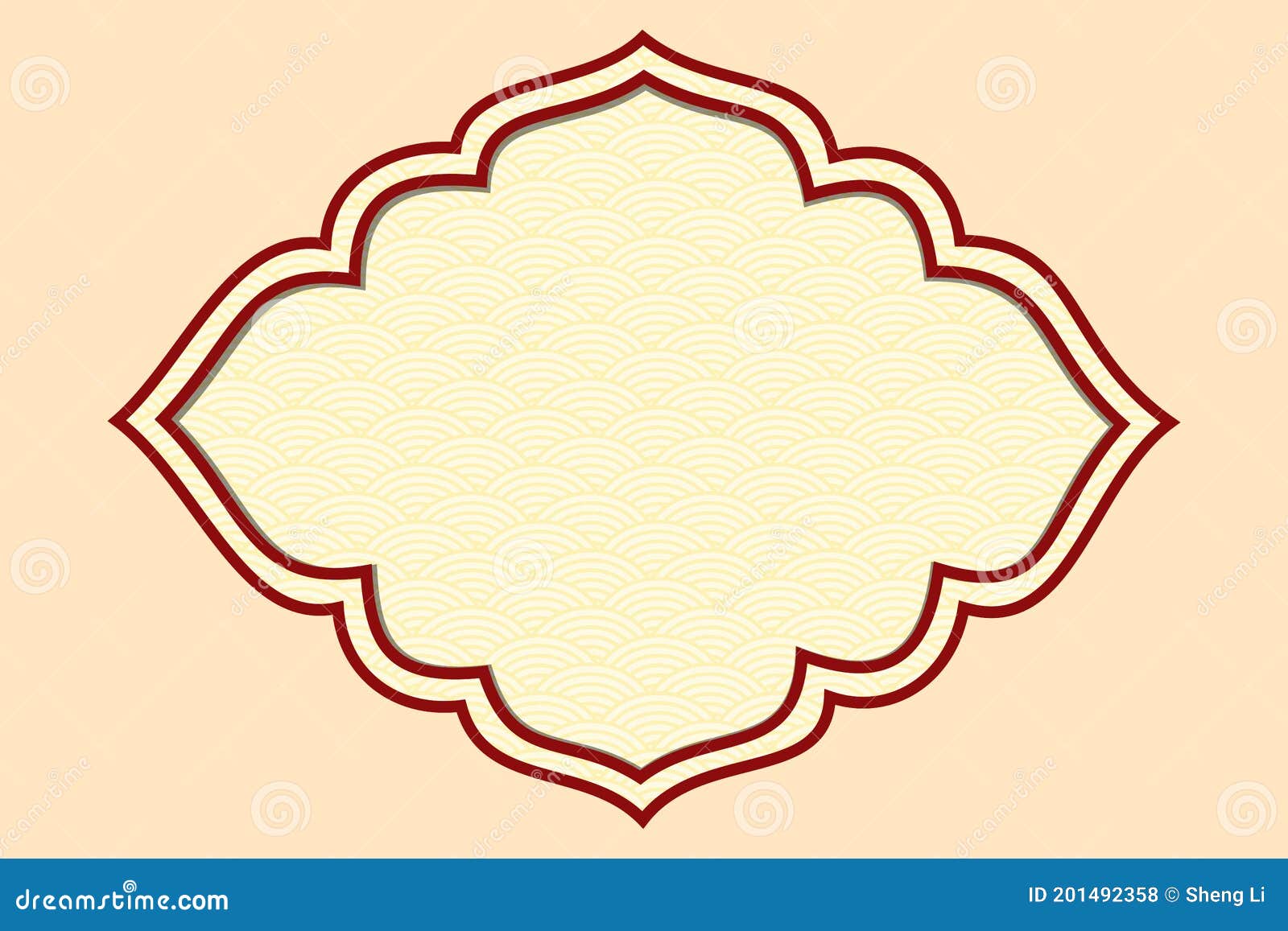 The Classic Chinese Background, Frame Stock Vector - Illustration of ...