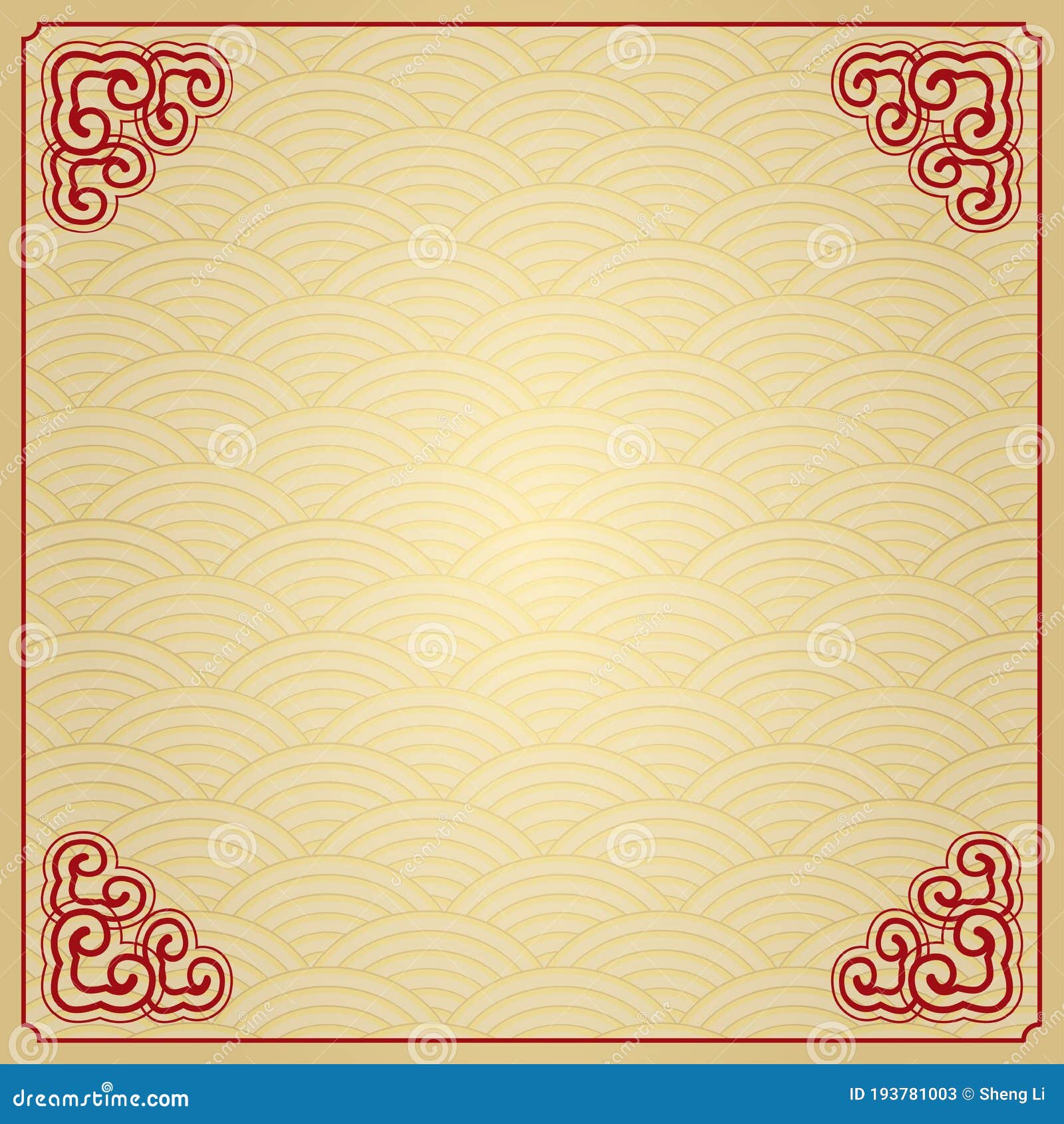 The Classic Chinese Background Template Stock Vector - Illustration of ...