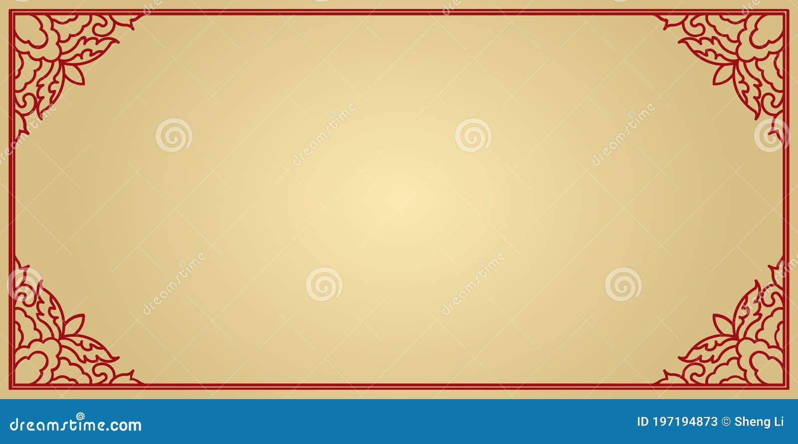 The Classic Chinese Background Template Stock Vector - Illustration of ...