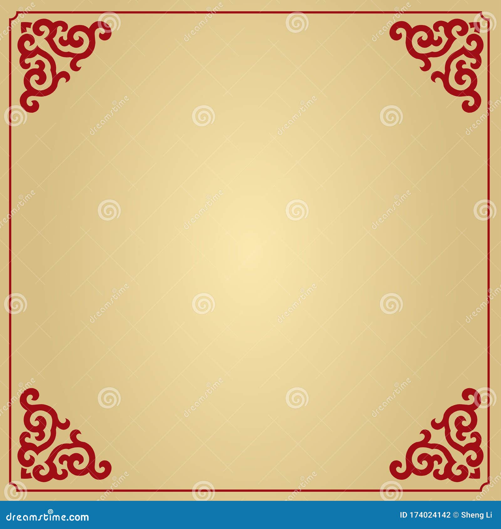 The Classic Chinese Background Template Stock Vector - Illustration of ...
